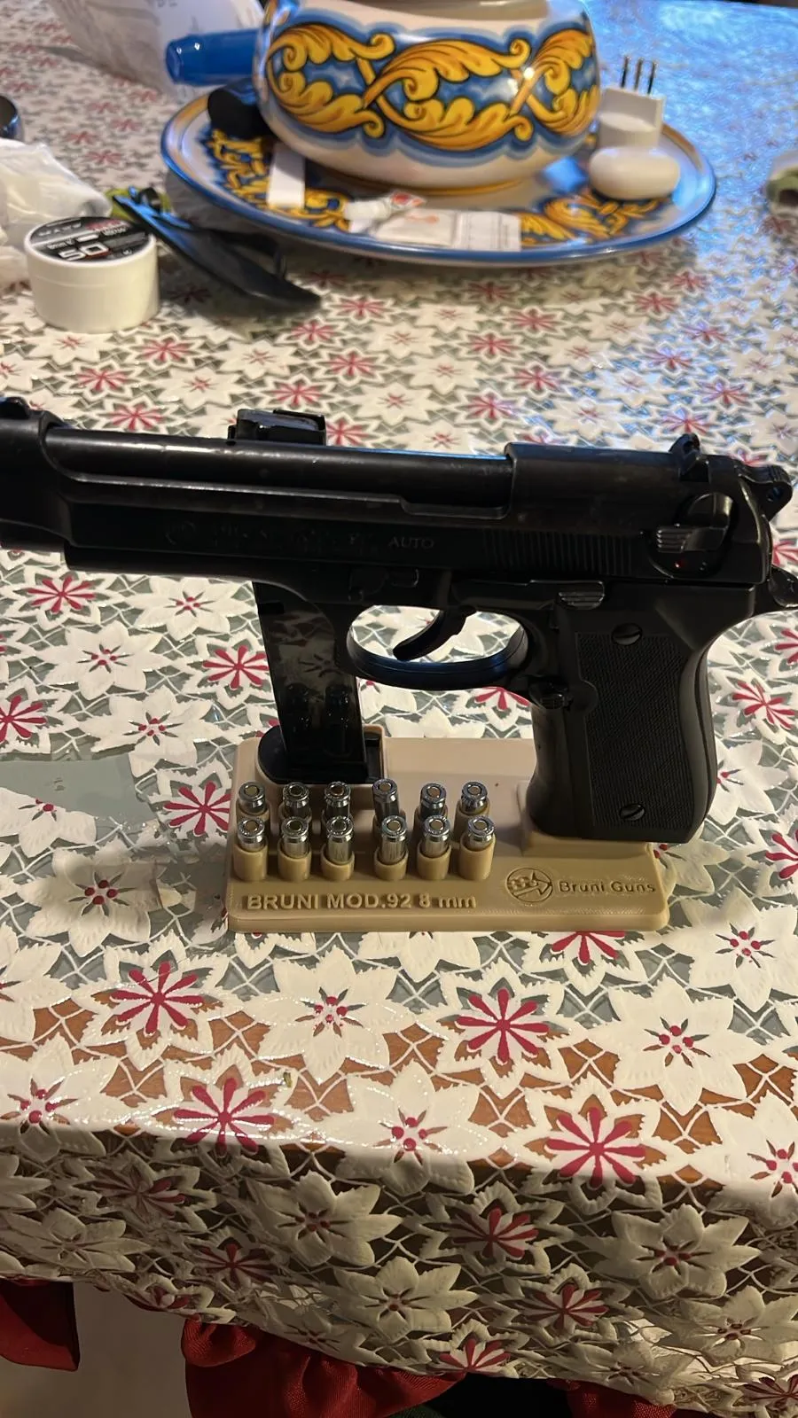 BRUNI 92.8 blank gun support - Free 3D Print Model - MakerWorld