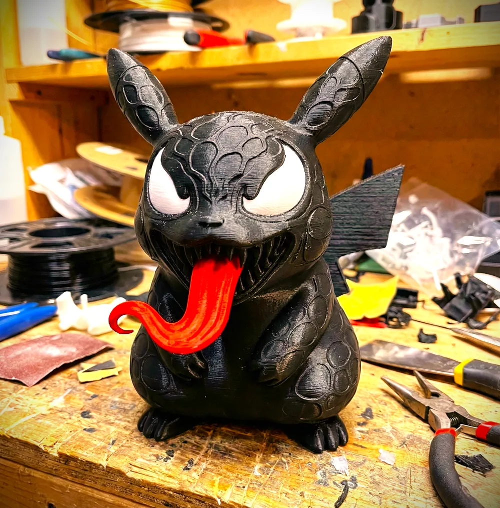 Venomize Pikachu (Venomchu) - Free 3D Print Model - MakerWorld