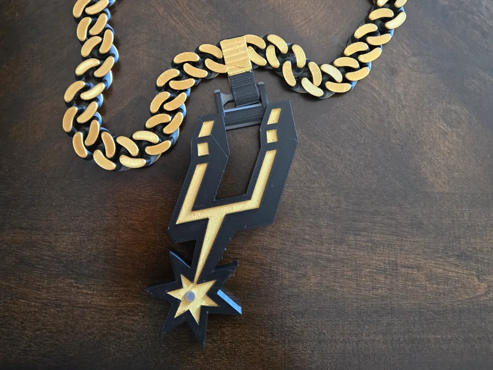 San Antonio Spurs Chain - Free 3D Print Model - MakerWorld