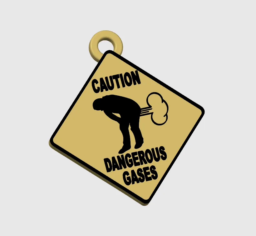 DANGEROUS GASES KEYCHAIN by Carlson - MakerWorld
