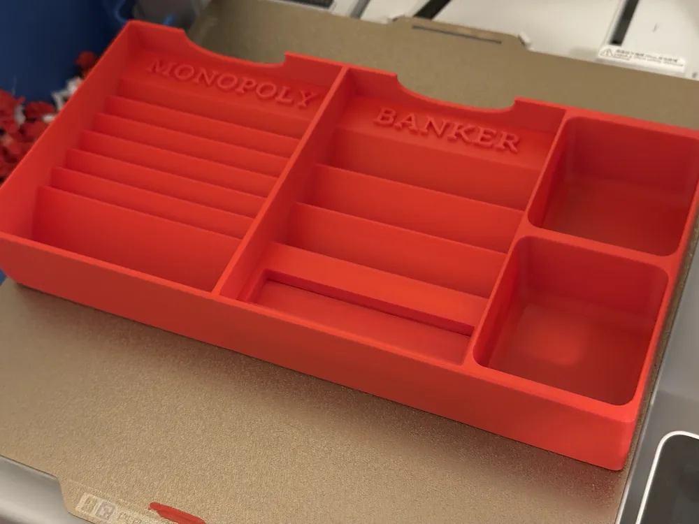 Monopoly Inlay and Banker's Tray - Free 3D Print Model - MakerWorld
