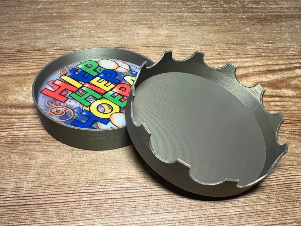 Simple round box (perfect for glass coasters) by Sander - MakerWorld