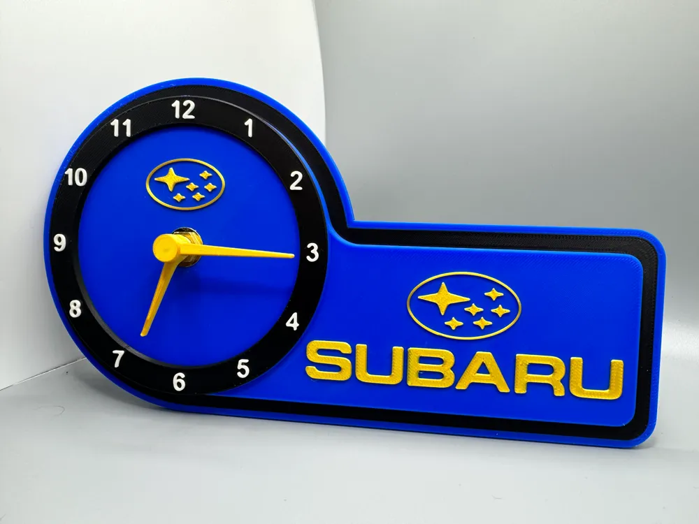 Subaru Desk Clock / Clock Kit 011 by FAM-Prints MakerWorld: Download ...