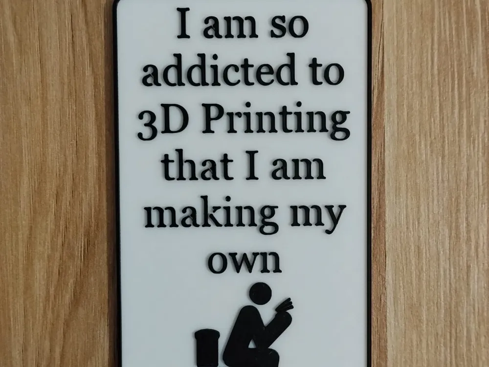 Bathroom sign - 3D Printing - Free 3D Print Model - MakerWorld