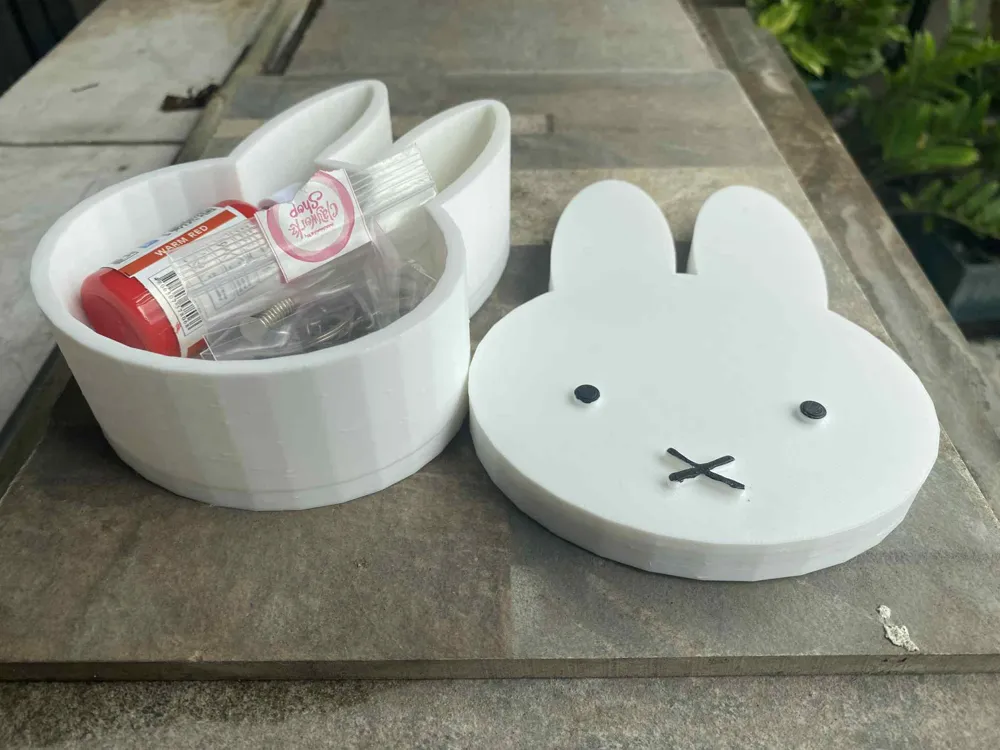 Miffy Container - Free 3D Print Model - MakerWorld