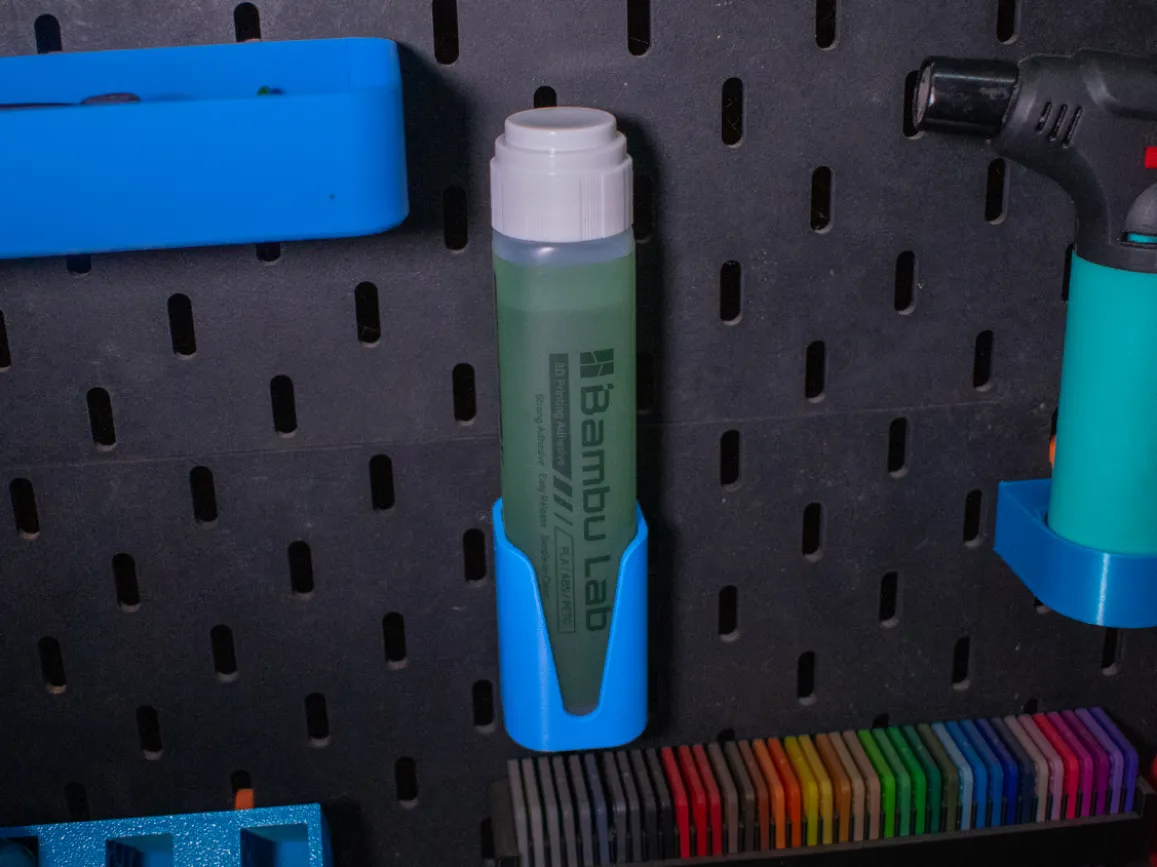 Bambu Lab glue holder for Ikea Skadis - Free 3D Print Model - MakerWorld