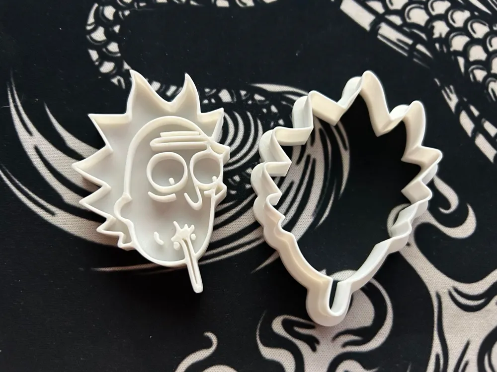 Rick Sanchez Throwing Up Cookie Cutter by Tomozaky - MakerWorld