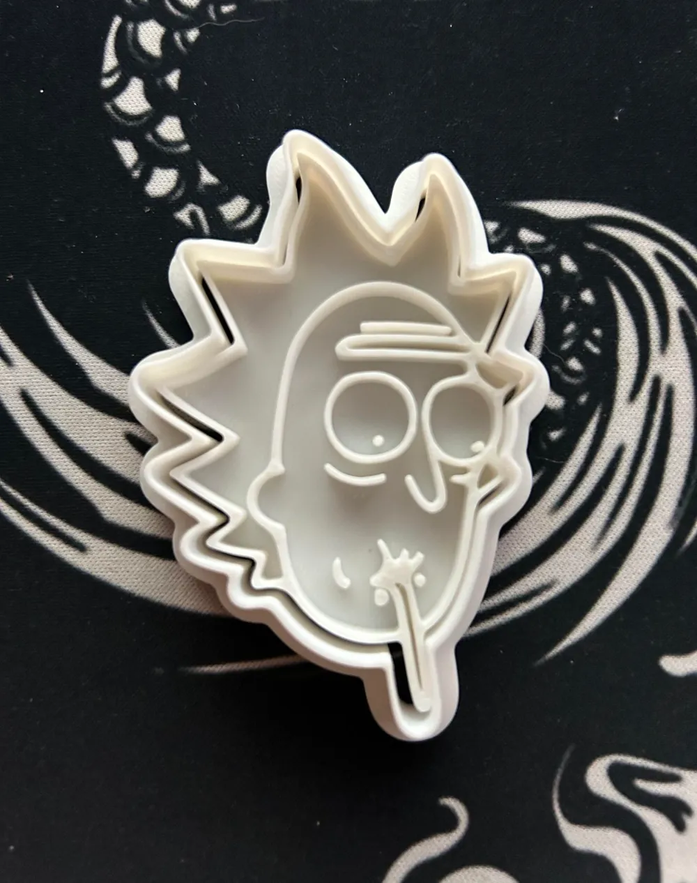 Rick Sanchez Throwing Up Cookie Cutter by Tomozaky - MakerWorld