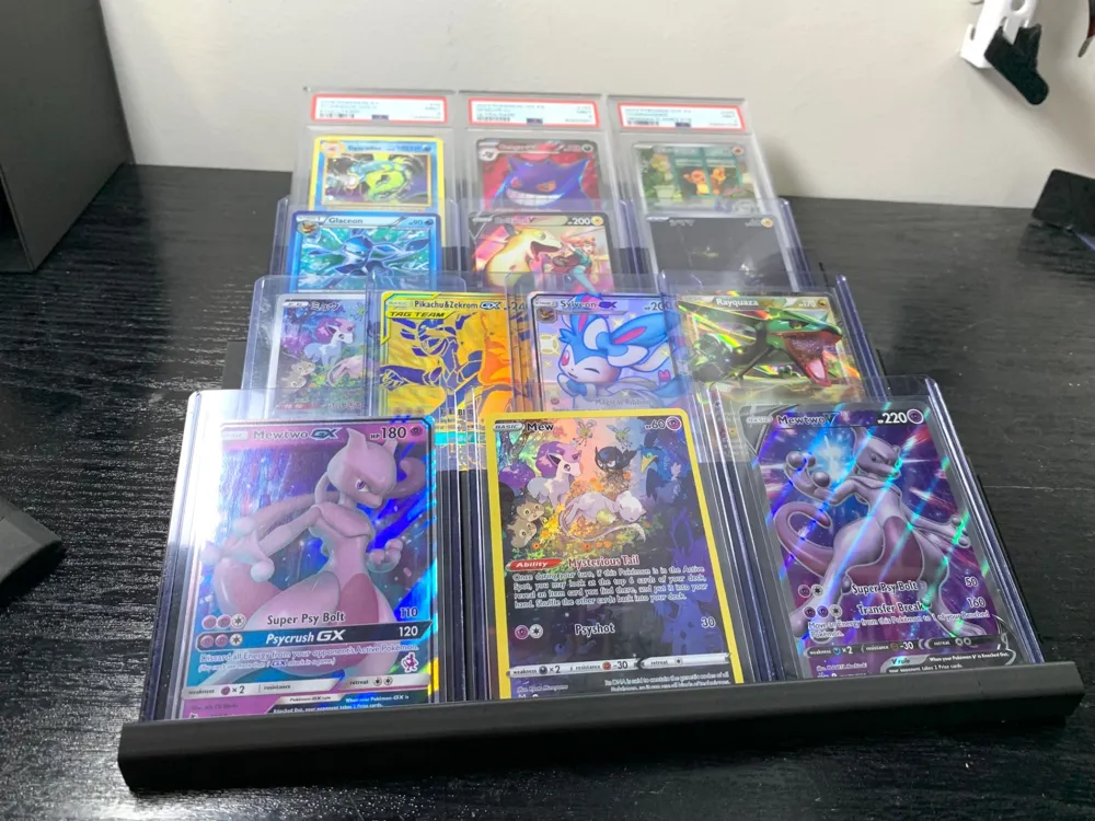 Pokemon Card Display Riser (Attachable!) - Free 3D Print Model - MakerWorld