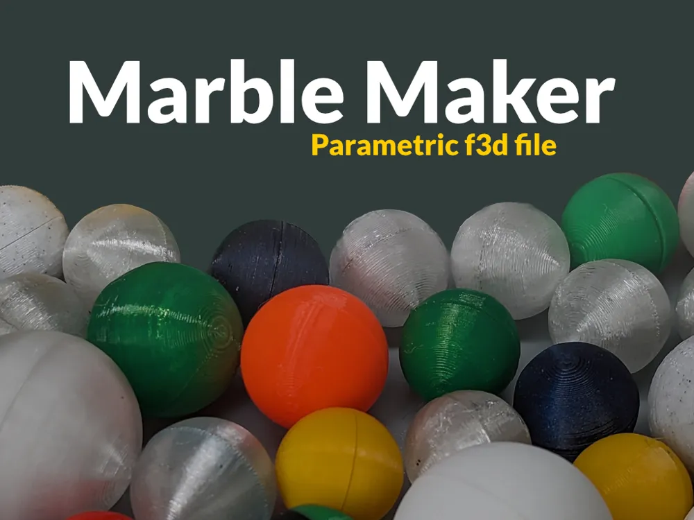 Marbles - Customizable - Free 3D Print Model - MakerWorld