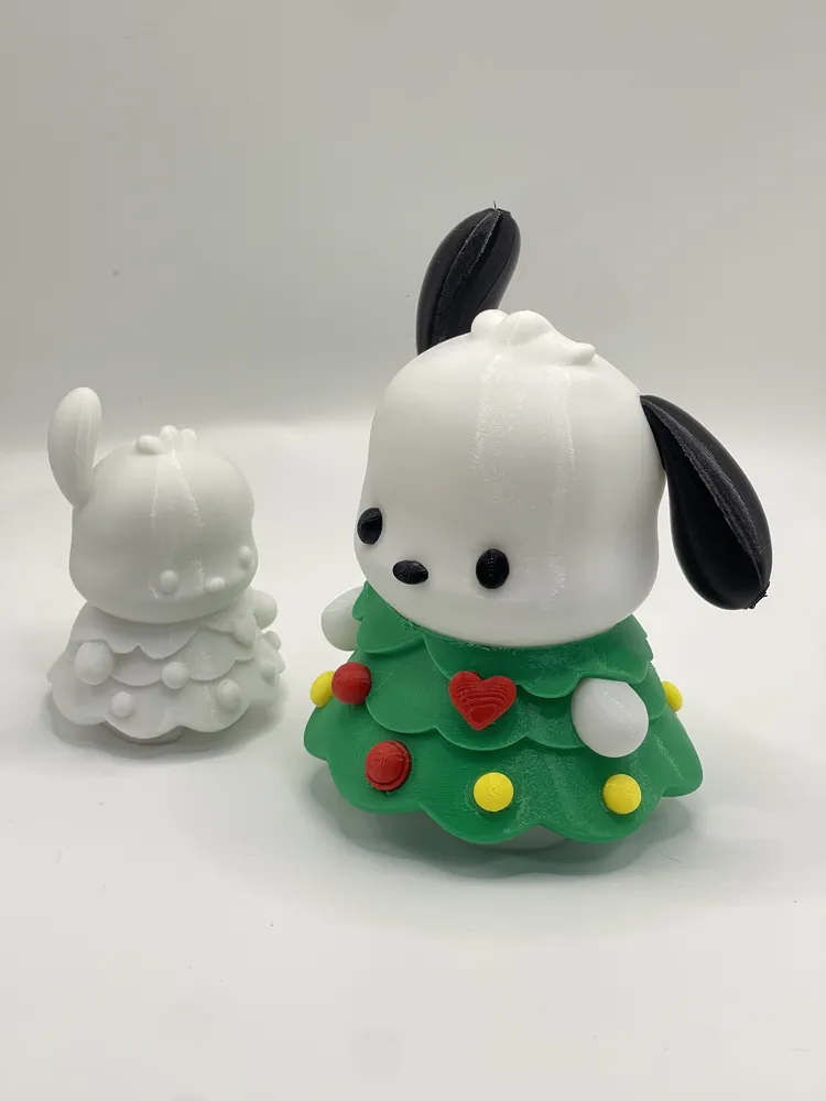 Christmas Tree Pochacco Cute Hand-Painted Children's Coloring Toy ...