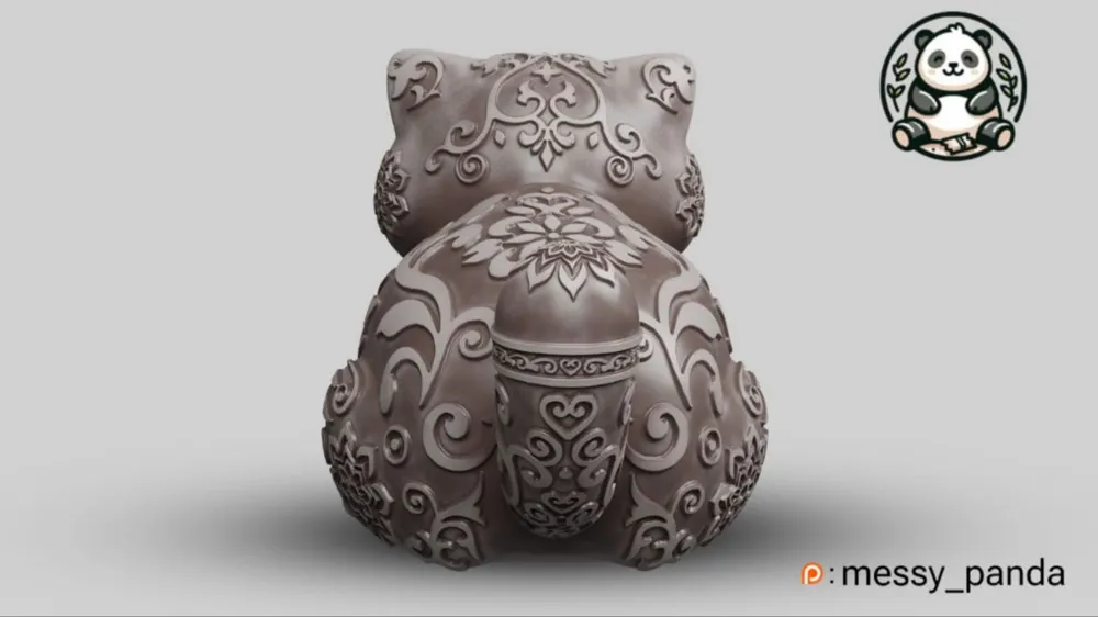 Ornamnetal British cat by Messy_Panda MakerWorld: Download Free 3D Models