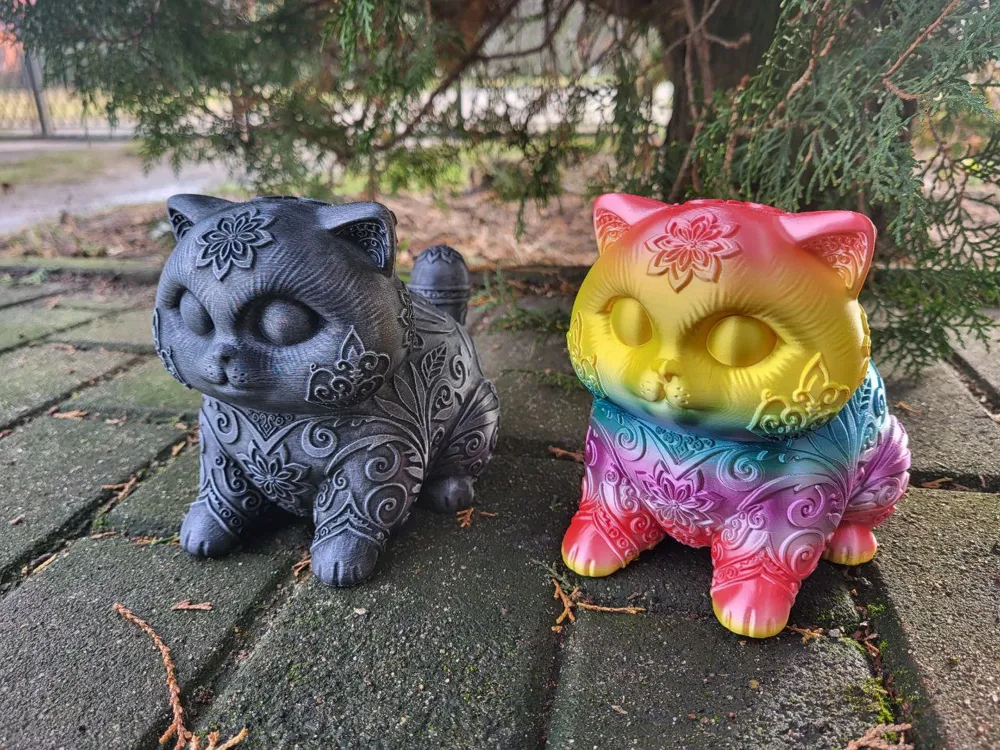 Ornamnetal British cat by Messy_Panda MakerWorld: Download Free 3D Models