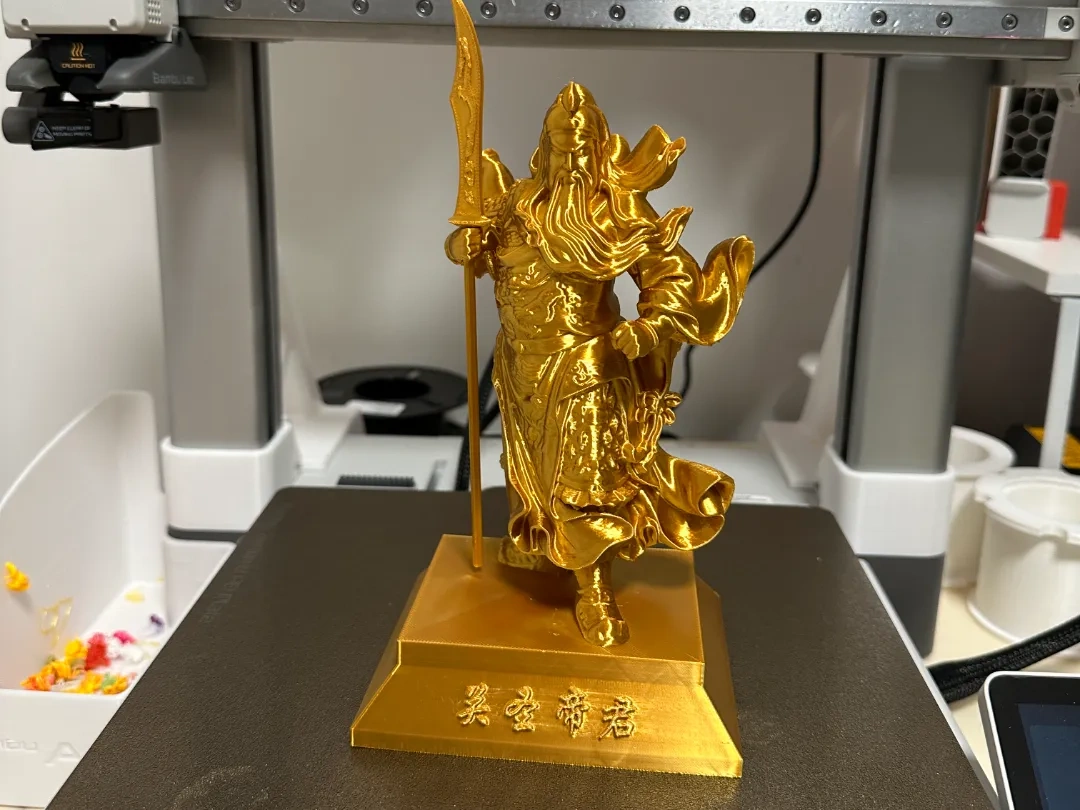 Guan Yu Statue Remixed by 3D Miker MakerWorld: Download Free 3D Models