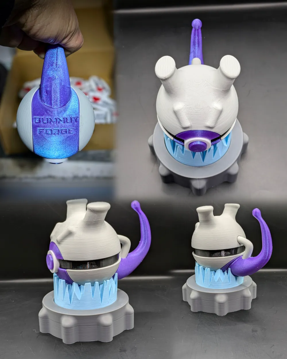 Mewtwo Pokeball - MULTIPART by Gumnut Forge - MakerWorld