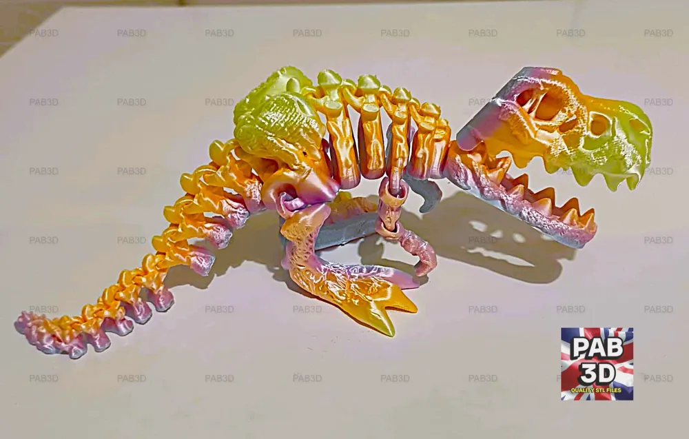articulated flexi dinosaur - Free 3D Print Model - MakerWorld