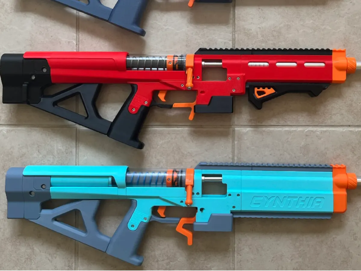 The cynthia nerf blaster by sillybutts - Free 3D Print Model - MakerWorld