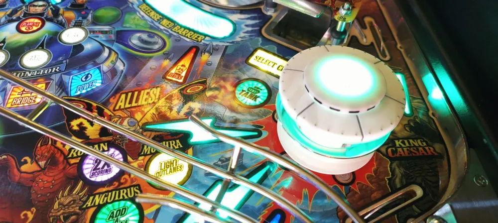 Stern Godzilla Saucer mod 3 - Free 3D Print Model - MakerWorld