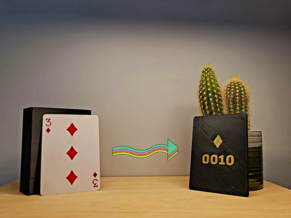 Binary playingcards by _tbf - MakerWorld