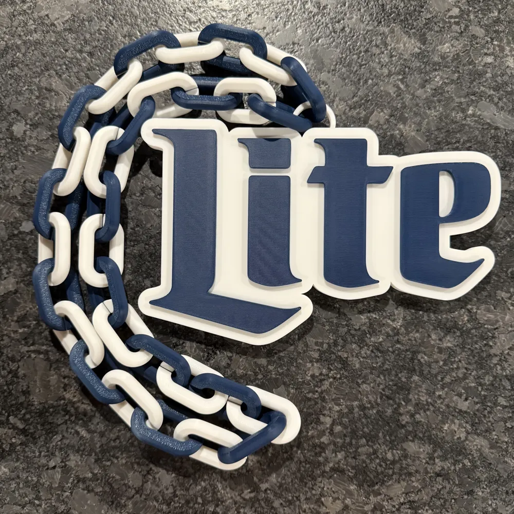 Miller Lite Turnover Chain - Free 3D Print Model - MakerWorld