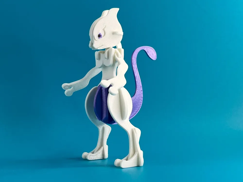 Pokemon #150 - Mewtwo Kit card - Free 3D Print Model - MakerWorld