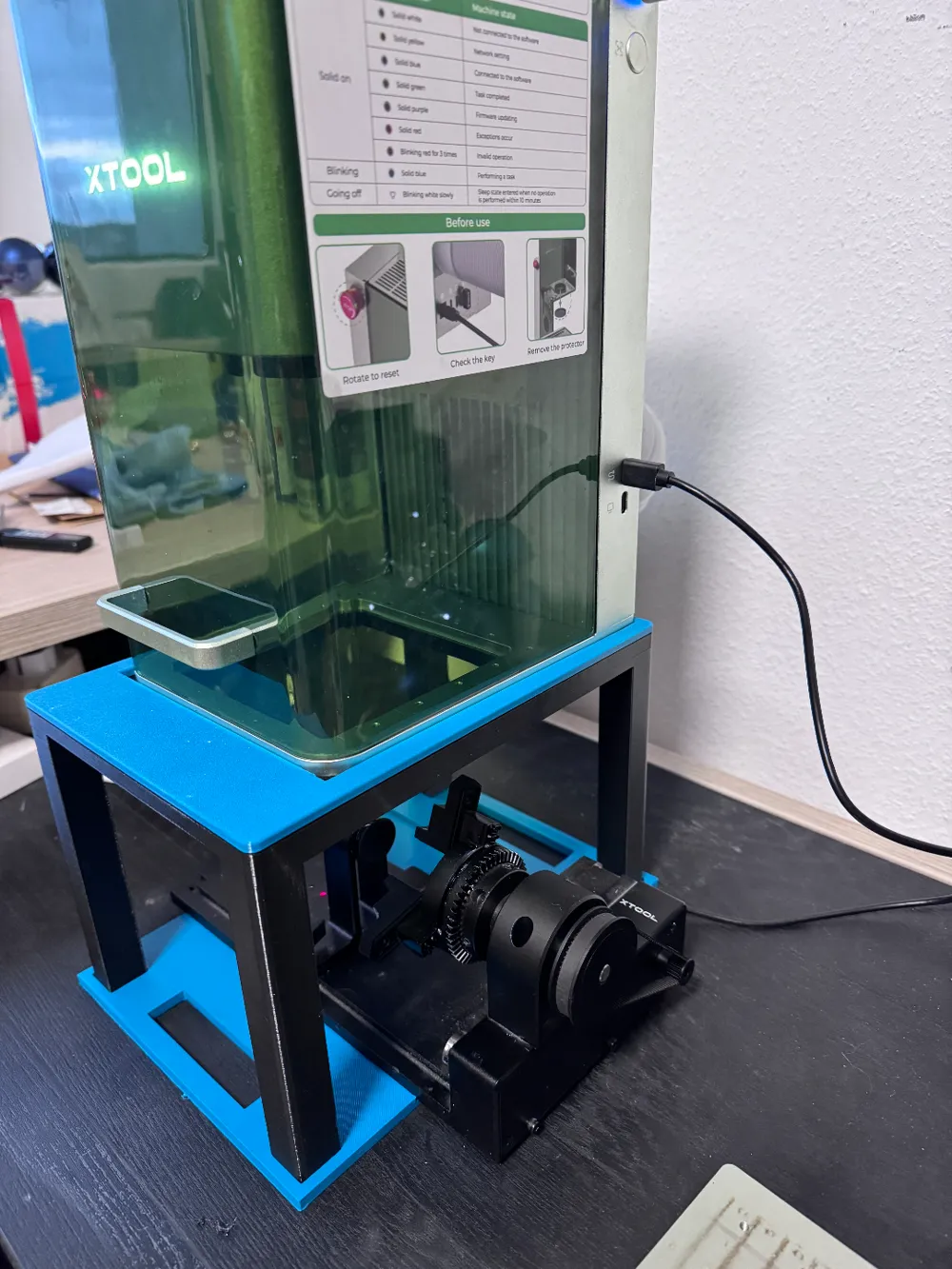 Xtool F1 Riser and RA2 Plate by Lars MakerWorld: Download Free 3D Models