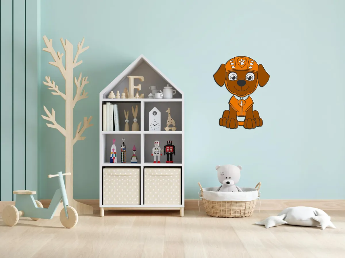 Paw Patrol Zuma Wall Art - Free 3D Print Model - MakerWorld