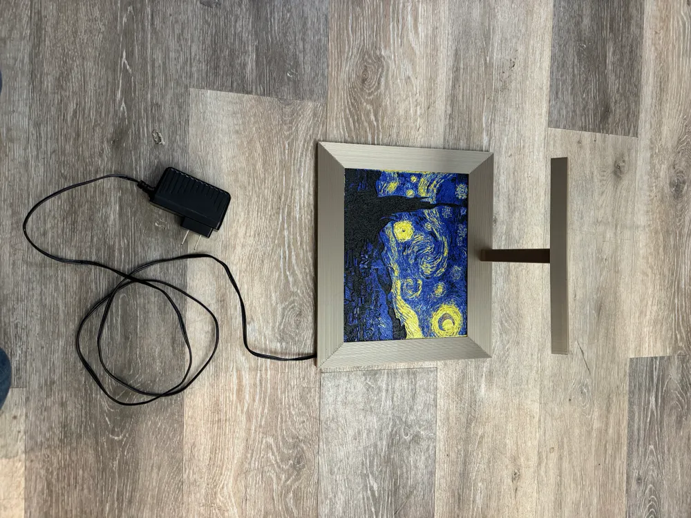 Picture Frame with Integrated Art Light designed for Stary Night ...