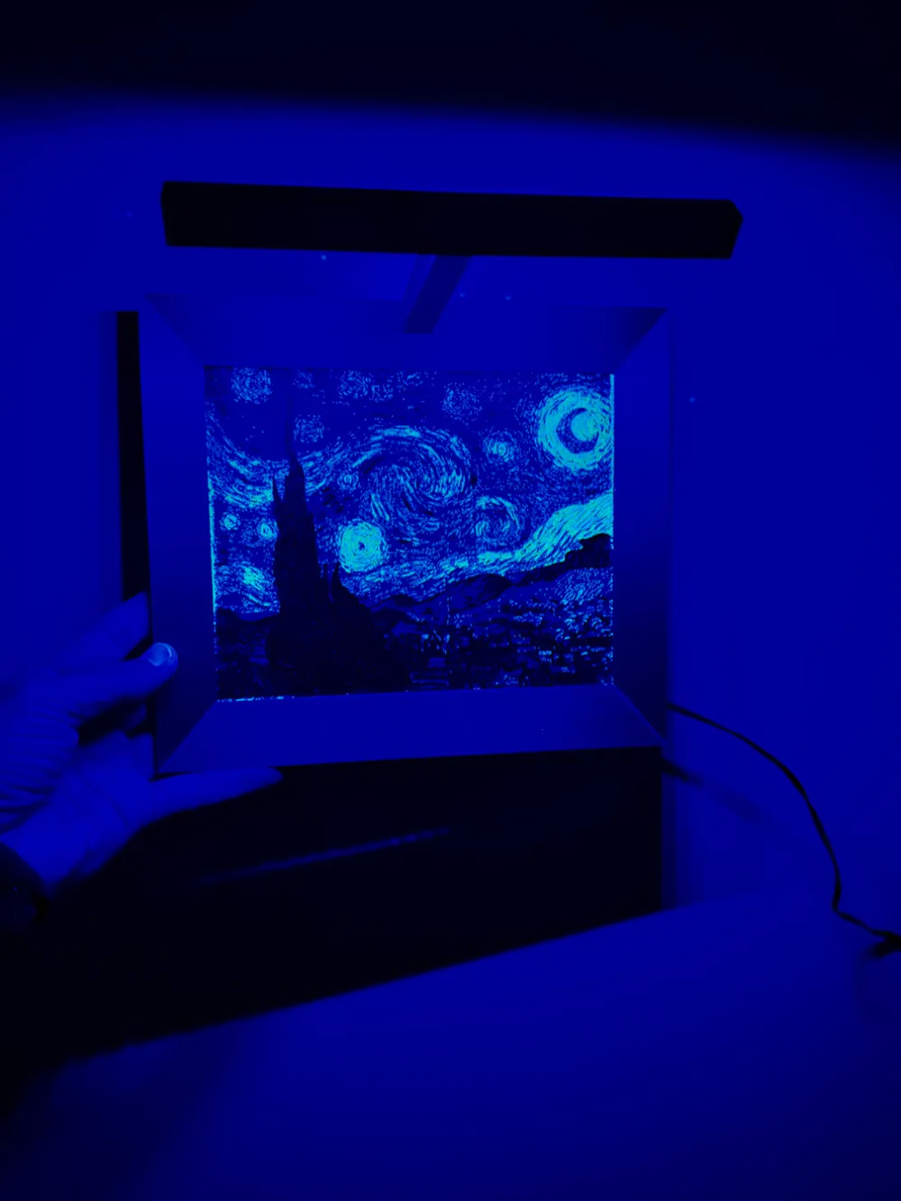 Picture Frame with Integrated Art Light designed for Stary Night ...