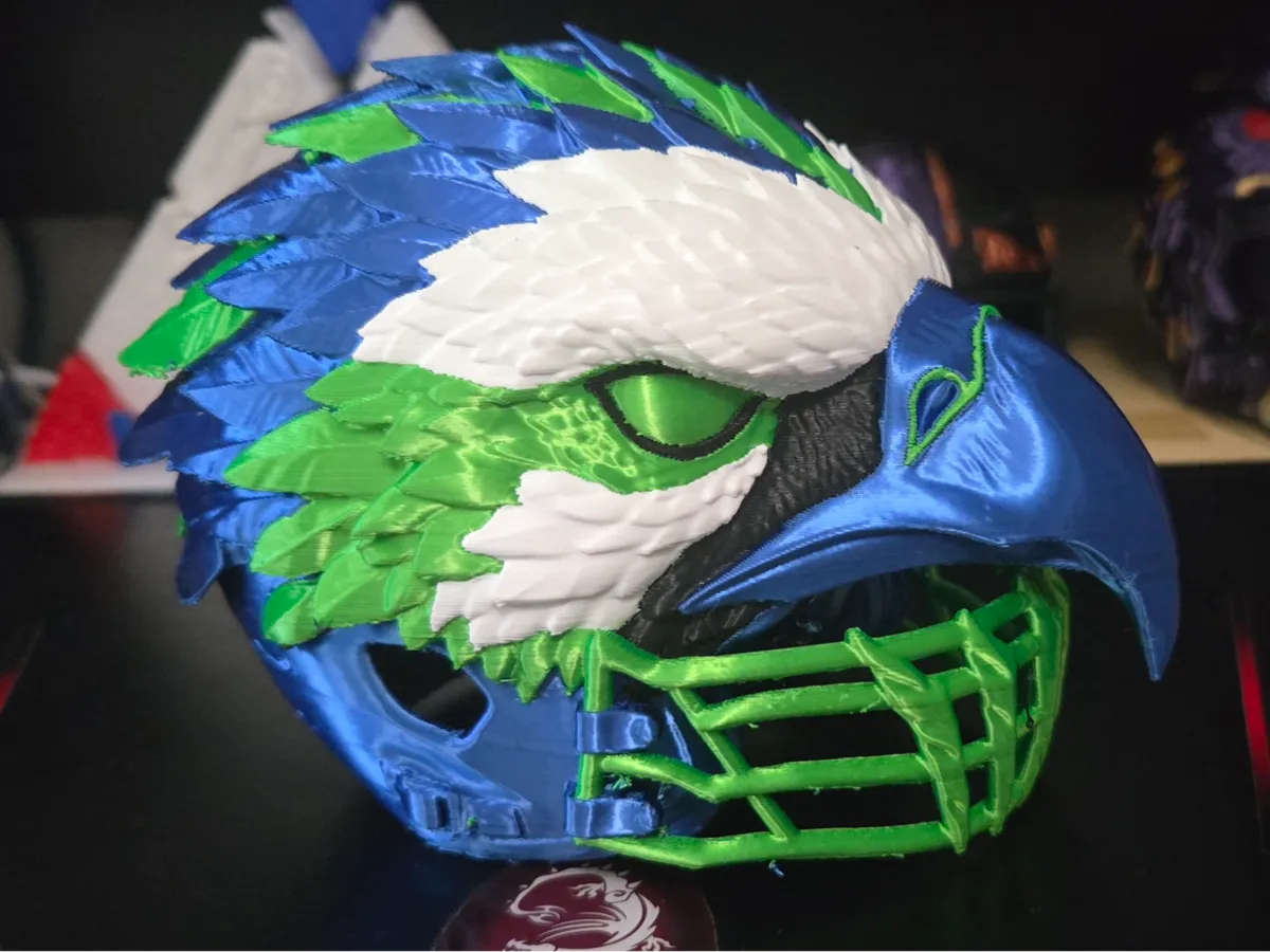 Seattle Seahawks Mini Helmet - Free 3D Print Model - MakerWorld