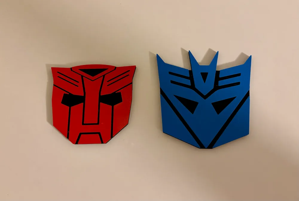 Transformers Decepticon over Tesla Logo Cover by CT-1226 - MakerWorld