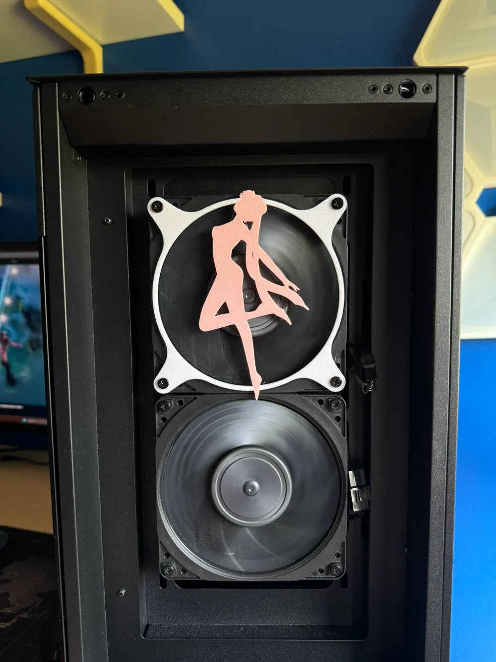 Saylor Moon PC Fan Cover 120mm (2 colors/one AMS) by 3d_print_creations ...