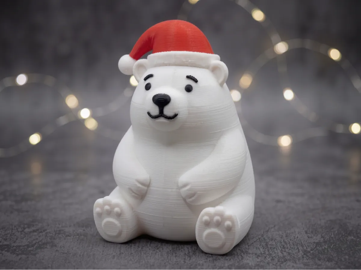 Cute Xmas Polar Bear - adorable AMS model - Free 3D Print Model ...