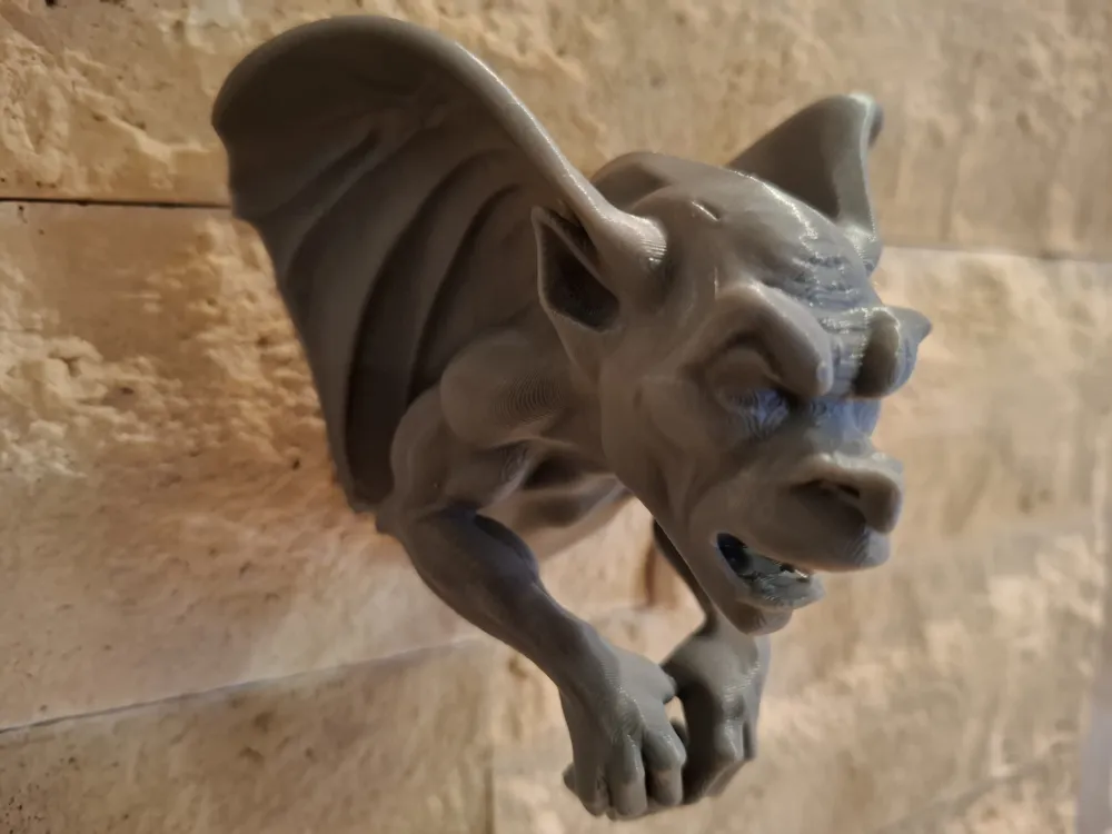 Flying Gargoyle Wall Art – 3D Wall Sculpture by ovitek_ MakerWorld ...