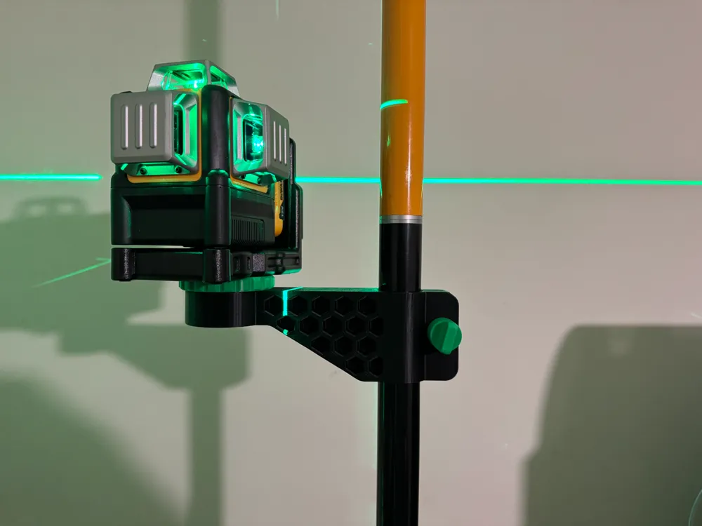 ULTIMATE Laser Level Pole Mount - Free 3D Print Model - MakerWorld