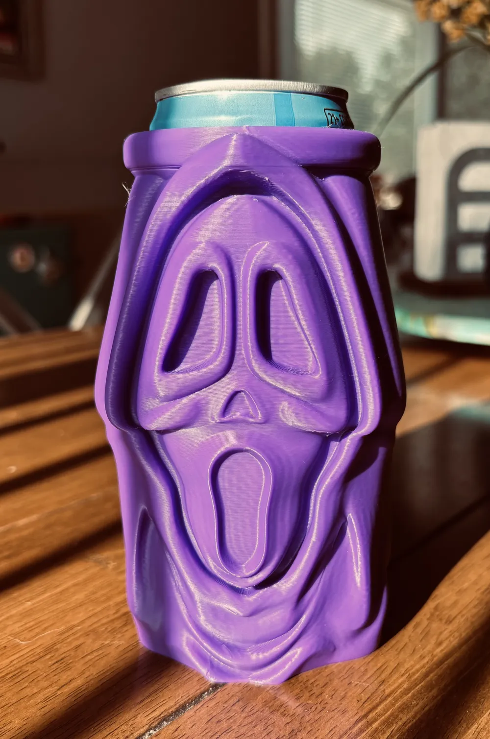 Ghost Face 12oz slim can sleeve - Free 3D Print Model - MakerWorld