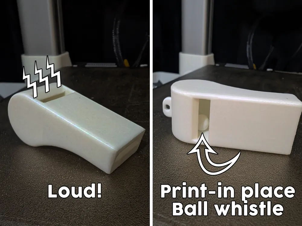 Print in place ball whistle - Free 3D Print Model - MakerWorld