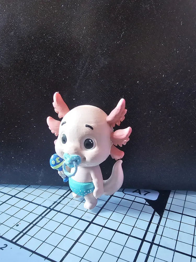 Baby Axolotl - Free 3D Print Model - MakerWorld