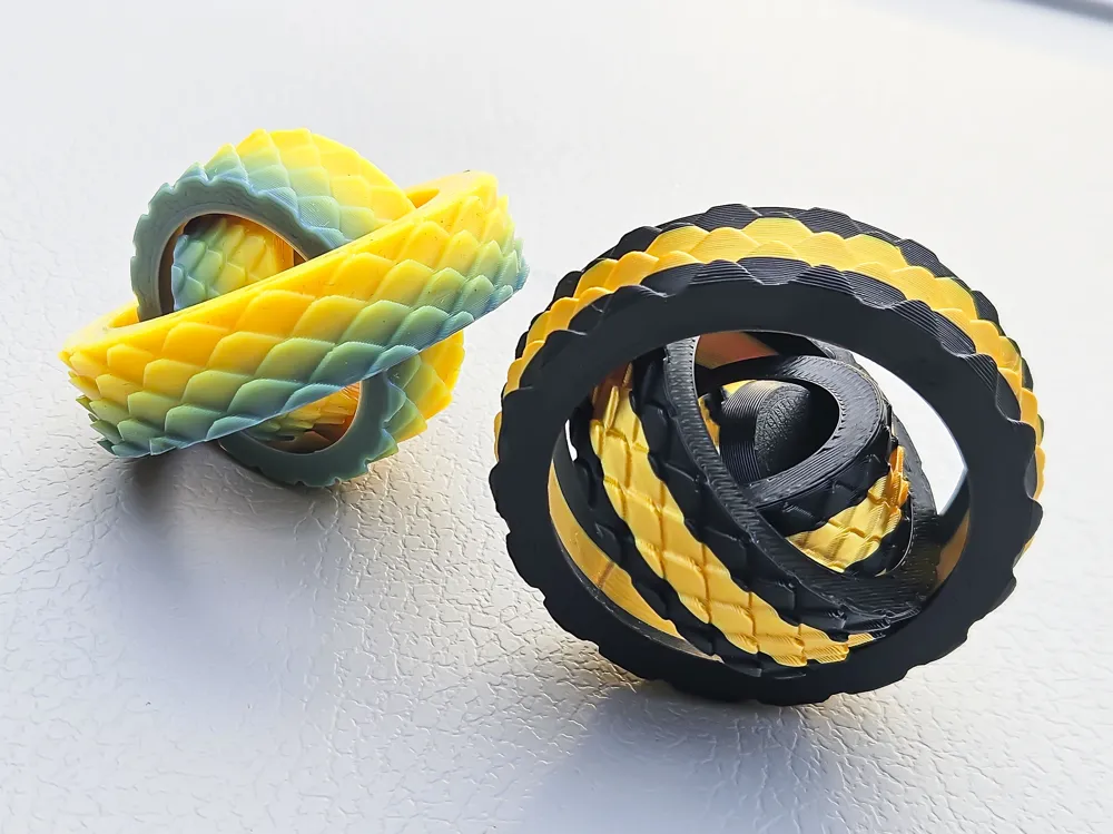 Dragon's Gyro Fidget Spinner (print in place) by Mr_Andre MakerWorld ...