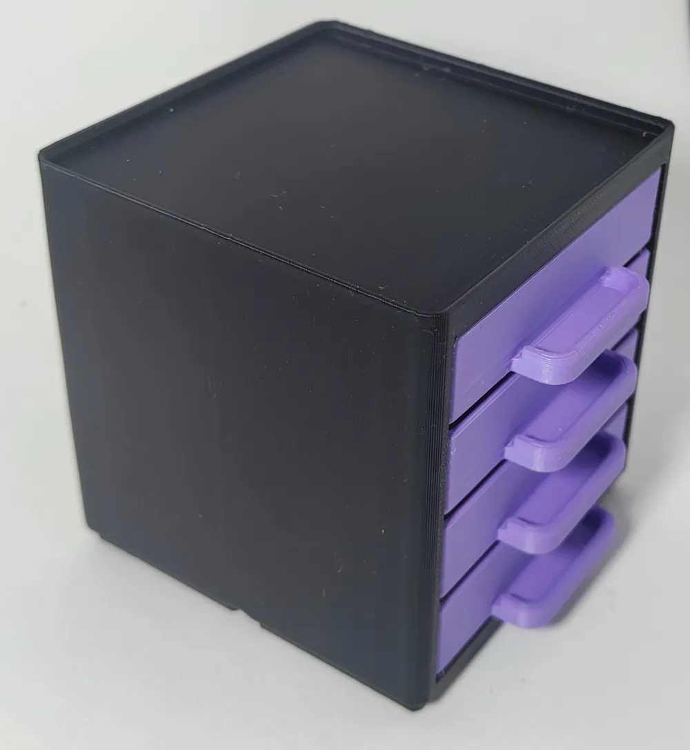 Gridfinity 4-Drawer Unit (2x2x12U - 84mm) - Free 3D Print Model ...