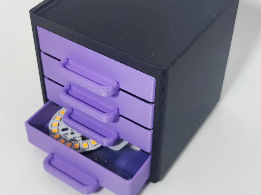 Gridfinity 4-Drawer Unit (2x2x12U - 84mm) - Free 3D Print Model ...
