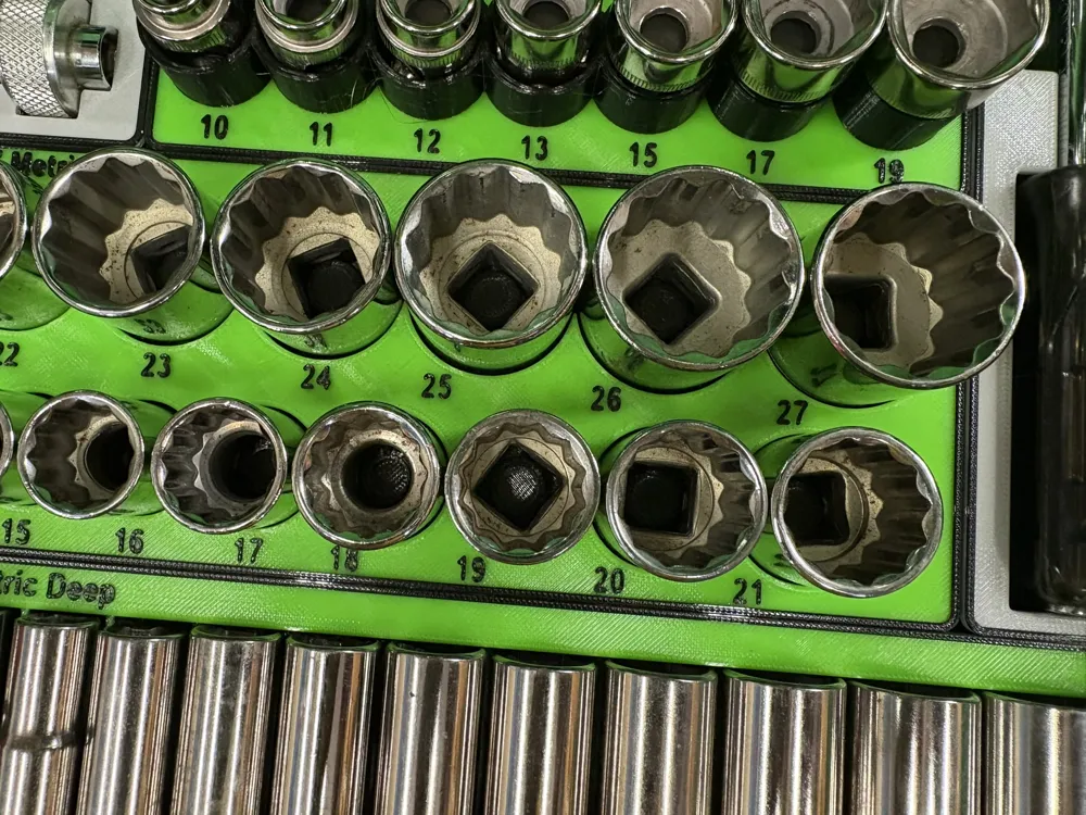 1/2" Metric Socket Holder Gridfinity by RobNordic MakerWorld: Download ...