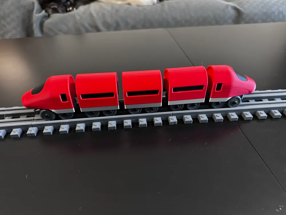 TINY HIGH-SPEED TRAIN - Free 3D Print Model - MakerWorld
