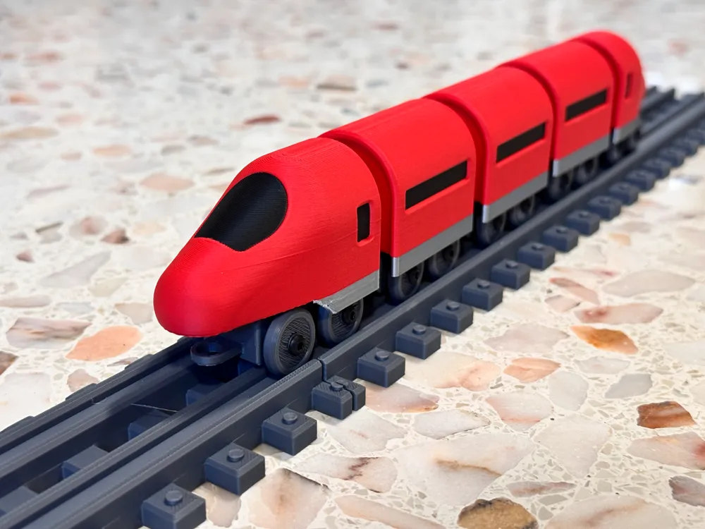 TINY HIGH-SPEED TRAIN - Free 3D Print Model - MakerWorld