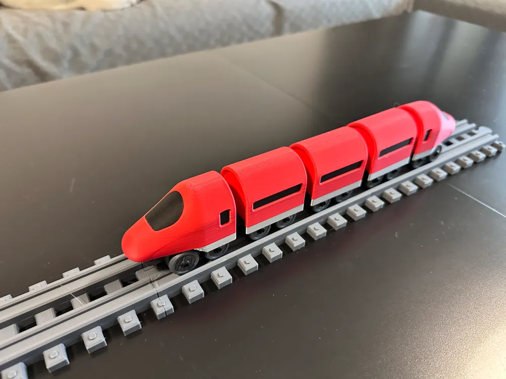 TINY HIGH-SPEED TRAIN - Free 3D Print Model - MakerWorld