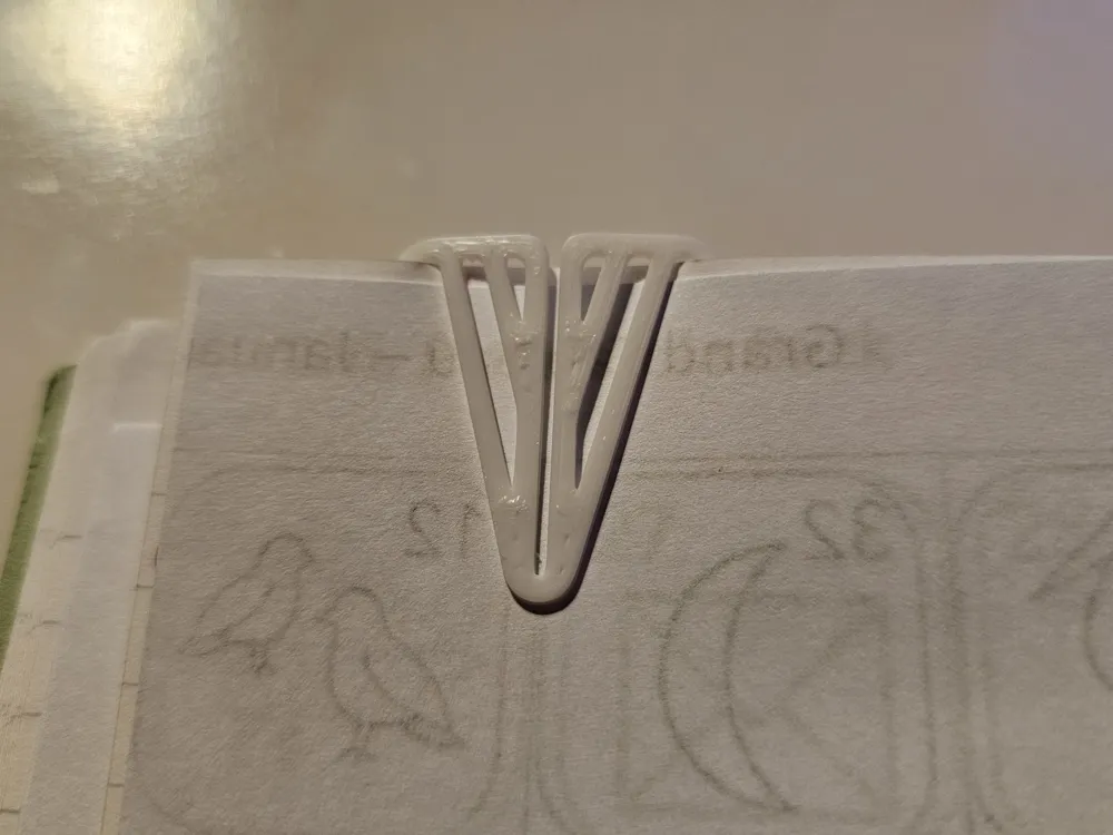 Schlanker Büroklammer | Lesezeichen – Kostenloses 3D-Druckmodell ...