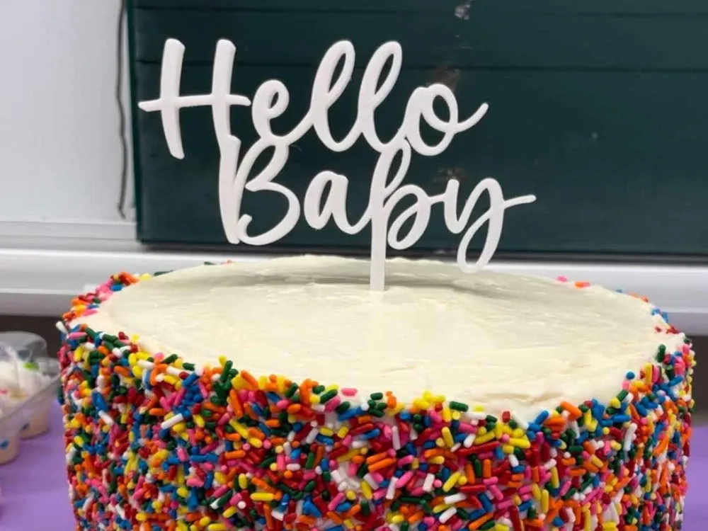Hello Baby cake topper by Becca Kris - MakerWorld