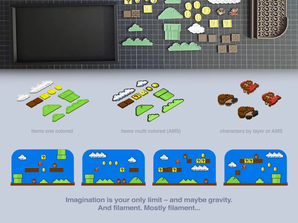 Super Mario Maker por nana.printland MakerWorld: Descarga Modelos 3D ...