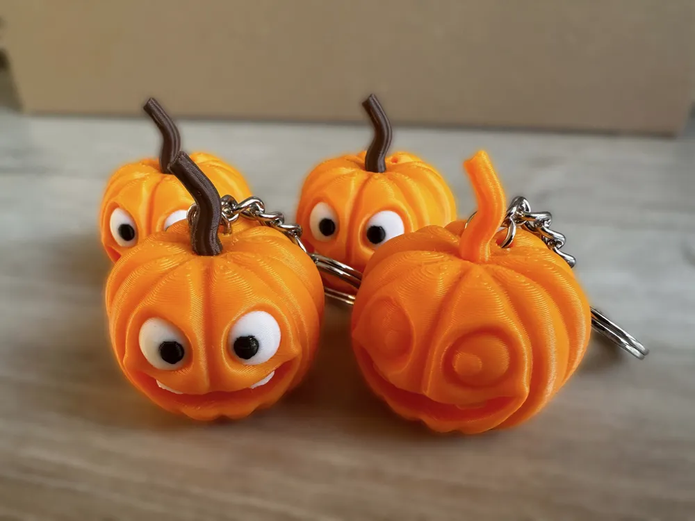 Halloween Pumpkin Keychain by 3DMDesign - MakerWorld