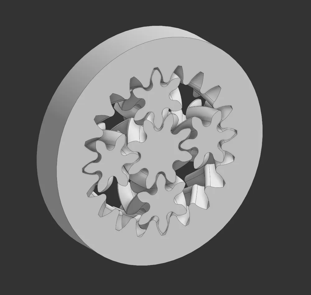 Délice Mécanique : Hand Spinner à Engrenage Planétaire - Modèle d ...